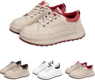 Generic Chaussures de sport d&eacute;contract&eacute;es pour femme - Baskets &agrave; lacets confortables et douces - Semelle int&eacute;rieure rembourr&eacute;e - Chaussures dext&eacute;rieur l&eacute;g&egrave;res