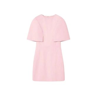 Nina Ricci Kurz&auml;rmeliges rosa Wollkleid - - Dresses - Damen - Rosa - S