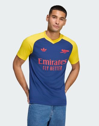 adidas Arsenal fc 26/27 maillot davant-match ext&eacute;rieur bleu fonc&eacute;