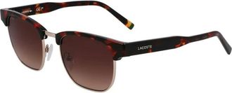 Lacoste Homme, Accessoires, Brun, Taille: ONE Size Injected Frame Square Lunettes de soleil