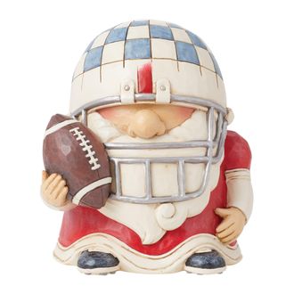 Enesco Jim Shore Heartwood Creek Athletes Fu&szlig;ballspieler Touchdowns Miniaturfigur, 10,2 cm, mehrfarbig