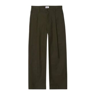 Obey Plissierte Hose gerade Beinform Kleid - - Trousers - Herren - Gr&uuml;n - W29