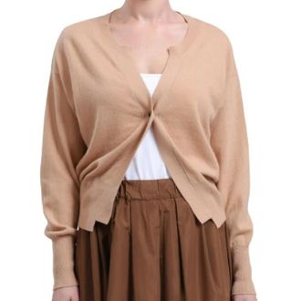 Alpha Studio Ad-8292E2213 Strickjacke - - Knitwear - Damen - Beige - S