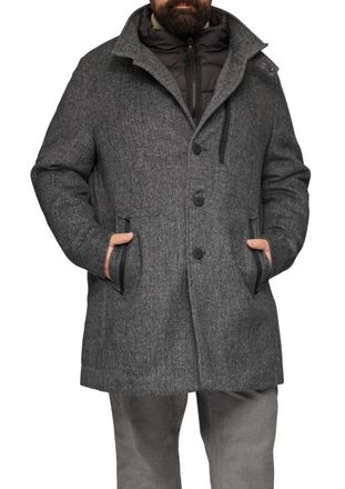 s.Oliver Sportiver Kurzmantel mit gestepptem Insert