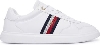Tommy Hilfiger Sneakers Tommy Hilfiger Icon Court Light Webbing FW0FW09602 Wei&szlig;