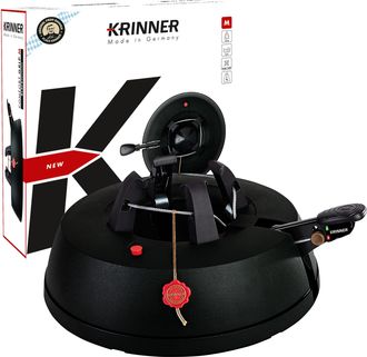 Krinner Christbaumst&auml;nder Black Edition Comfort Grip M Baumh&ouml;he bis 2,5m Weihnachtsbaumst&auml;nder Tannenbaumst&auml;nder 3,5 Liter Wassertank Schwarz (M)