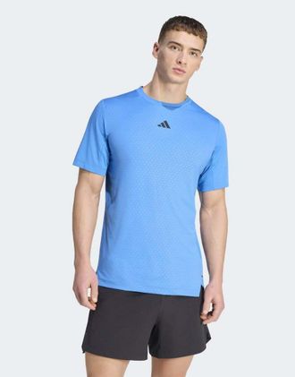 adidas adidas Performance - D4t Primelift - T-shirt &agrave; 3 bandes - Bleu rayon