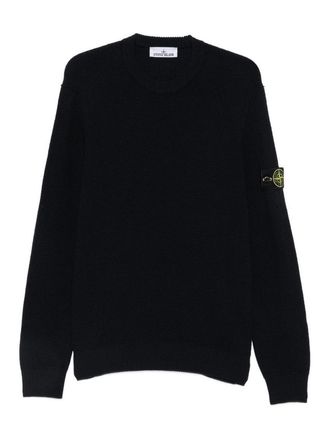 Stone Island Rundhalspullover - Dunkelblau