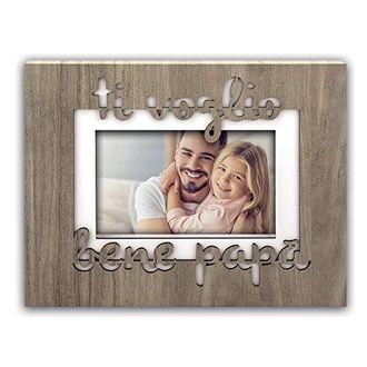 ZEP NG546I Roberto I Bilderrahmen aus Holz, Braun und Weiß