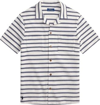 Polo Ralph Lauren Homme, Chemises, Blanc, Taille: M Chemise Boutonn&eacute;e &agrave; Rayures