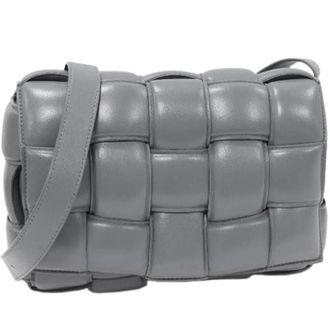 Bottega Veneta Pre-owned Leder Schultertasche - - Pre-owned - Damen - Grau - ONE SIZE