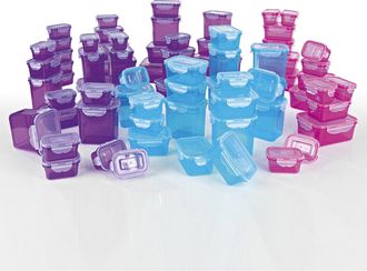 Gourmetmaxx Frischhaltedosen mit Deckel Klick-it 72-Dosen-Set | Aufbewahrungsbox f&uuml;r Meal Prep | Luftdichte, auslaufsichere & stapelbare Vorratsdosen mit Deckel |