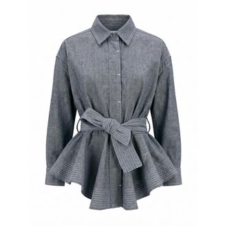 Jacquemus Femme, Blouses et Chemises, Gris, Taille: 36 FR LA Veste Cabana DE Nimes