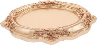 Yardwe Vintage Schmuckschale F&uuml;r Kerzen Und Schmuck Dekorativer Tablett F&uuml;r Schlafzimmer Und Dresser Kreativer Harz-trinket Dish Im Viktorianischen Stil Gold