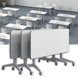 Generic Klappbarer Konferenztisch, 3-teiliges klappbares Konferenztisch-Set, mobiles Design, rechteckige modulare Schulungstische f&uuml;r B&uuml;robesprechungen und Kl
