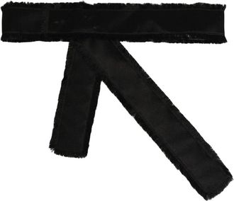 Dolce & Gabbana Ceinture Cintura &agrave; nouer - Femme - Accessoires - Noir - Taille: S