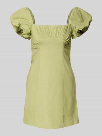 Forever New Cocktailkleid aus Leinen-Mix mit Puff&auml;rmeln Modell Aspen Ruched