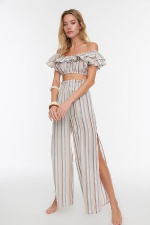 Trendyol Damen Off-Shoulder Strapless Zweiteiler Set