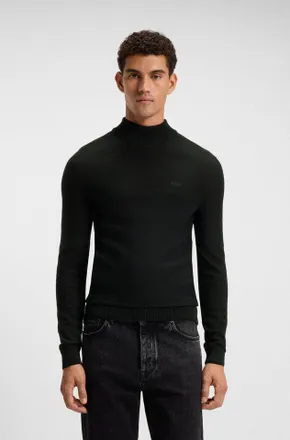 HUGO BOSS Strickpullover Avac mit gesticktem BOSS Logo