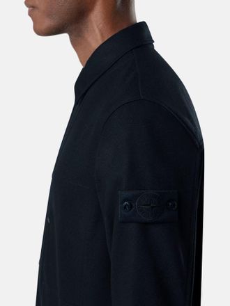 Stone Island Cotton Overshirt Shirt - Navy