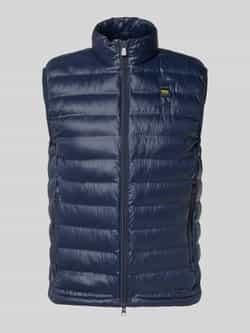 Blauer Steppweste mit Zweiwege-Rei&szlig;verschluss Modell Arvale