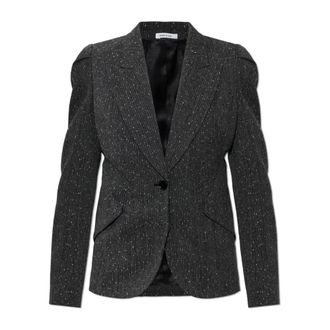 Alexander McQueen Wollblazer - - Jackets - Damen - Grau - M