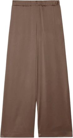 ottod'Ame Femme, Pantalons, Brun, Taille: 38 FR Pantalon Palazzo