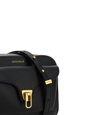 Coccinelle Womens Soft Shoulder Bag Beat Calfskin Black Calf Leather