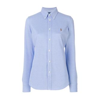 Polo Ralph Lauren Slim Oxford Hemd - - Blouses & Shirts - Damen - Blau - S