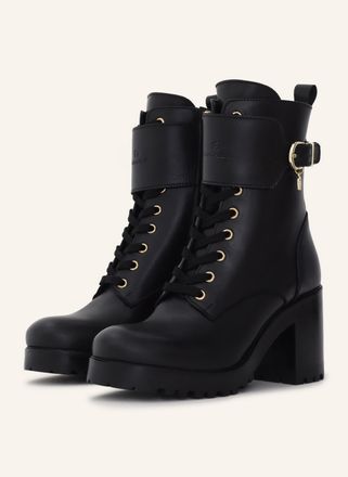 Aigner Aigner Block Heel Lace Bootie Amy 23d schwarz