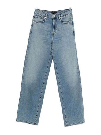 7 For All Mankind Jean Droit - Fonc&eacute; D&eacute;lav&eacute;