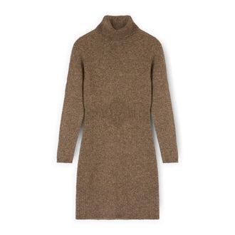 Motivi Wollmischung Strick Etuikleid - - Dresses - Damen - Braun - L