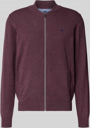 Fynch-Hatton Cardigan mit Stehkragen und Reißverschluss