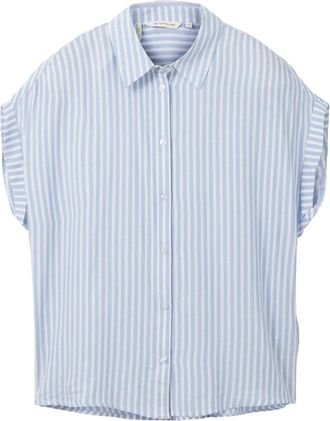 Tom Tailor Damen, Blusen & Hemden, Blau, LGr&ouml;&szlig;e