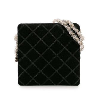 Chanel Pre-owned Tweed Schultertasche - - Pre-owned - Damen - Schwarzk - ONE SIZE