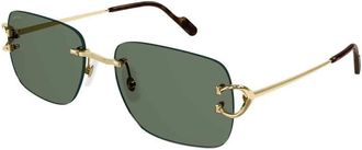 Cartier C Decor Ct0330S Sonnenbrille - - Accessories - unisex - Gelb - 57 MM