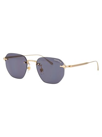 Montblanc MB0405S Metal Frame Sunglasses - Gold