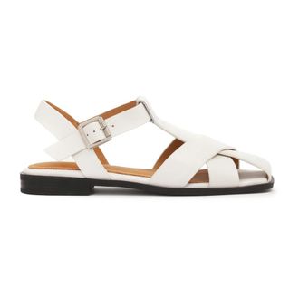 Kazar Wei&szlig;e Sandalen mit einem Riemen- der die Zehen &uuml;berschattet - - Shoes - Damen - Wei&szlig; - 40 EU