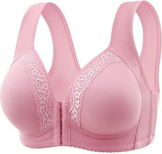 Generic Soutien-gorge en dentelle pour femme - Bretelles r&eacute;glables - Couverture compl&egrave;te - Soutien-gorge confortable sans armatures - Soutien-gorge sans armat