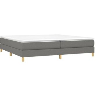vidaXL Bettgestell ohne Matratze Dunkelgrau 200x200 cm Stoff Vidaxl