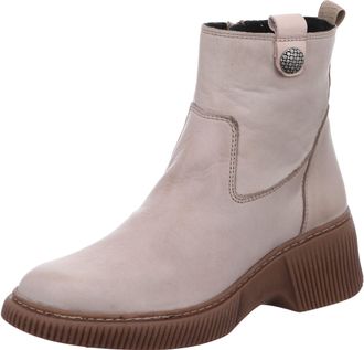 Gemini Damen Stiefelette Leder Niete Keilabsatz lose Einlagen 033609-02, Größe:38 EU, Farbe:Grau