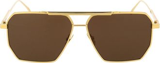 Bottega Veneta Lunettes De Soleil - Or