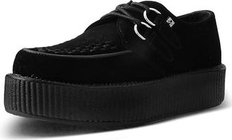 T.U.K. Leather Viva High Creeper - Chaussures pour Hommes et Femmes - Couleur Daim Noir - Taille EU41