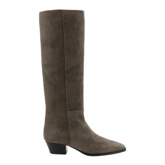 Aeyde Bottes en daim Agata - Femme - Chaussures - Brun - Taille: 40 EU