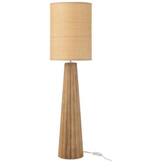 Paris Prix Lampe &agrave; Poser Parapluie en Bois Ailanthus 100cm Naturel