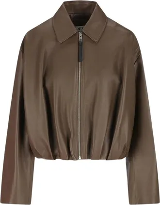 Loewe Femme, Vestes, Brun, Taille: 38 FR Veste Drap&eacute;e