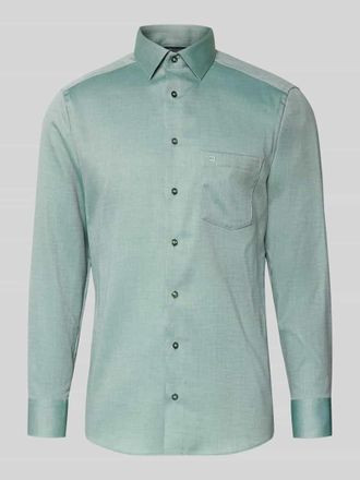 Olymp Regular Fit Business-Hemd aus Baumwolle mit Kentkragen