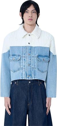 Levi's Homme, Vestes, Bleu, Taille: XS Aran Trucker Jacket