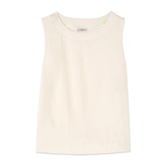 Oltre Top aus Viskosemischung - - Tops - Damen - Wei&szlig; - 4XL
