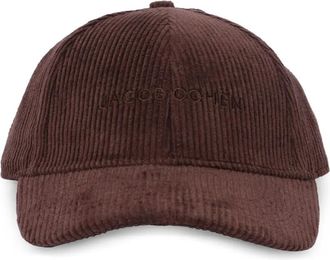 Jacob Cohen casquette en velours côtelé - Marron